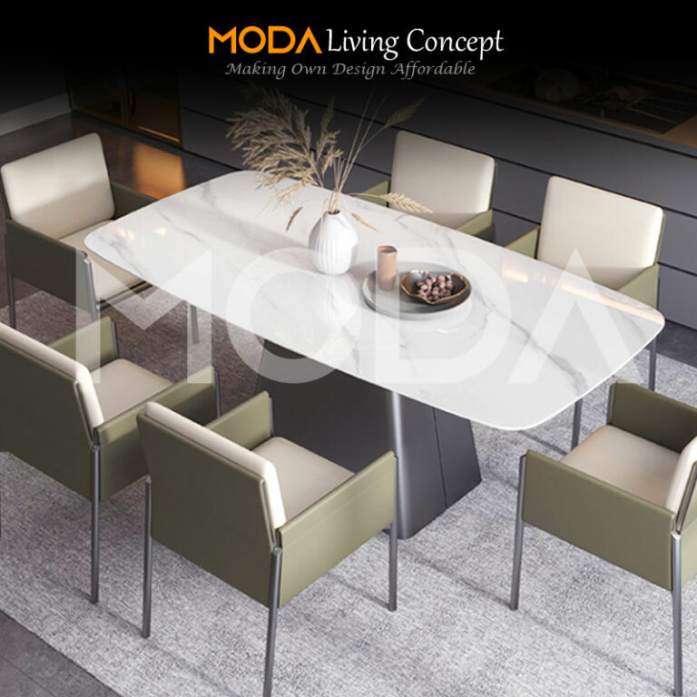 Nash Natural Marble Dining Table - Moda Living Concept