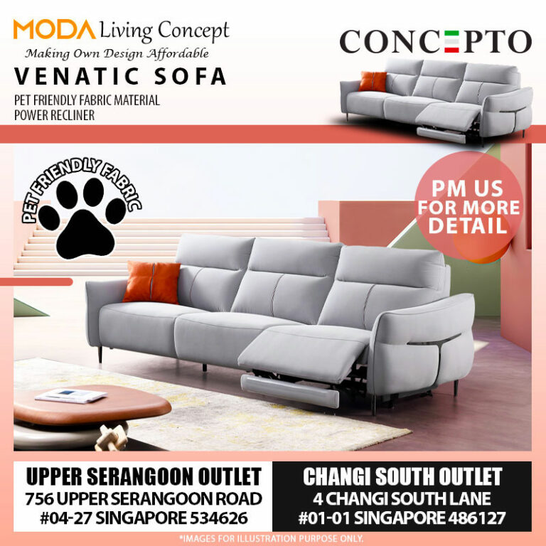 Venatic Electronic Incliner Fabric Sofa - Moda Living Concept